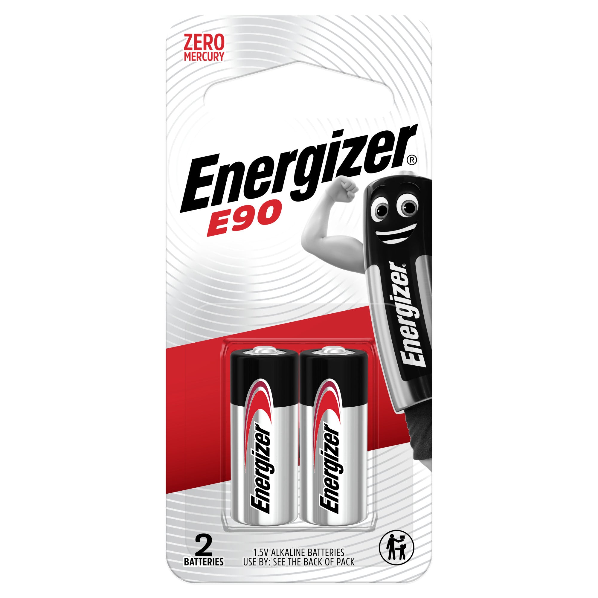 Energizer E90 Alkaline Batteries 2 Pack