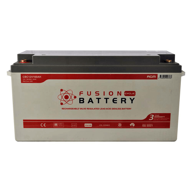 Fusion AGM 12V Deep Cycle Battery CBC12V160AH