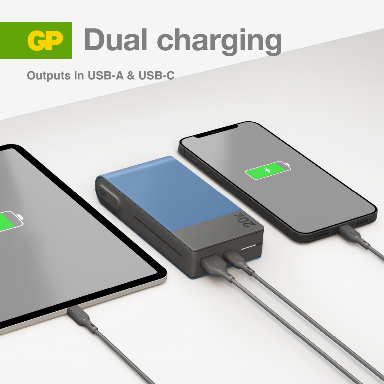 GP 3.7V 20Ah 74Wh Li-ion Powerbank - Blue