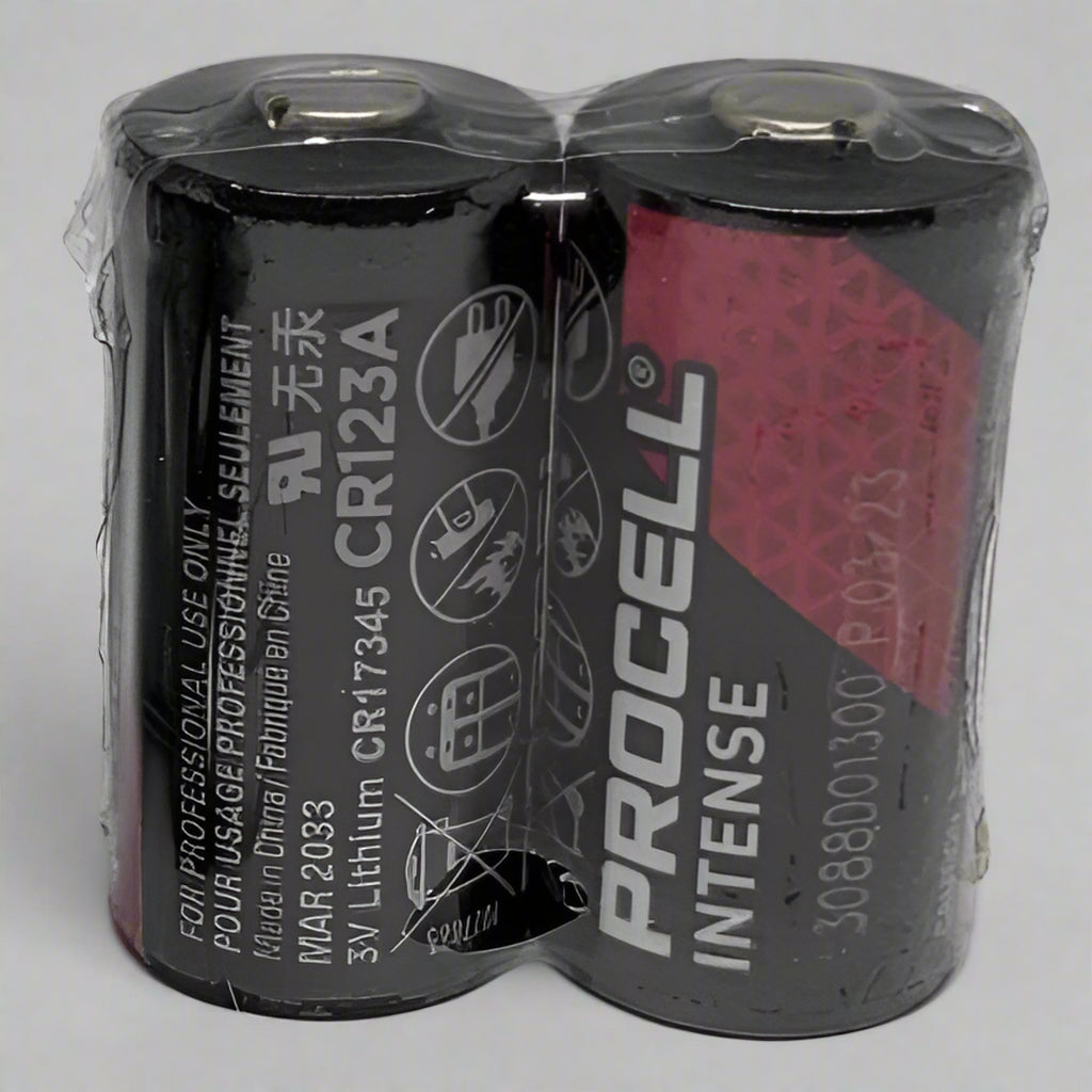 Duracell PROCELL Intense CR123A 3V Lithium Battery Shrink Pack of 2