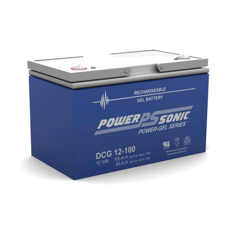Power-Sonic Deep Cycle Gel (DCG) Battery DCG 12 volt 100 AH DCG12100