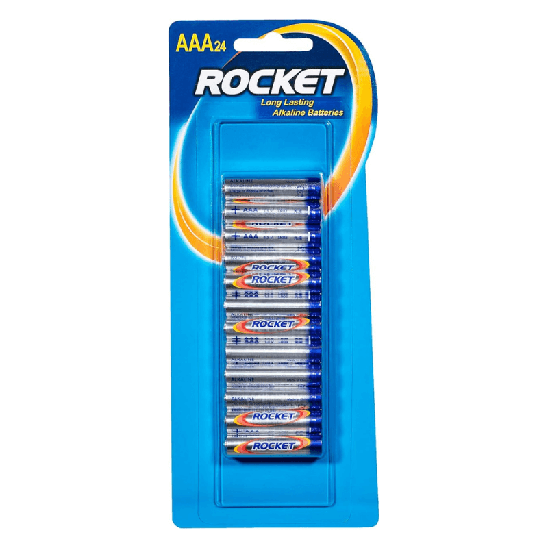 Rocket AAA Batteries (24 Pack)