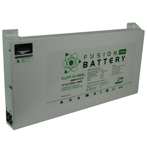 Fusion Lithium Slim line 12V Deep Cycle Battery V-LFP-12-150SL