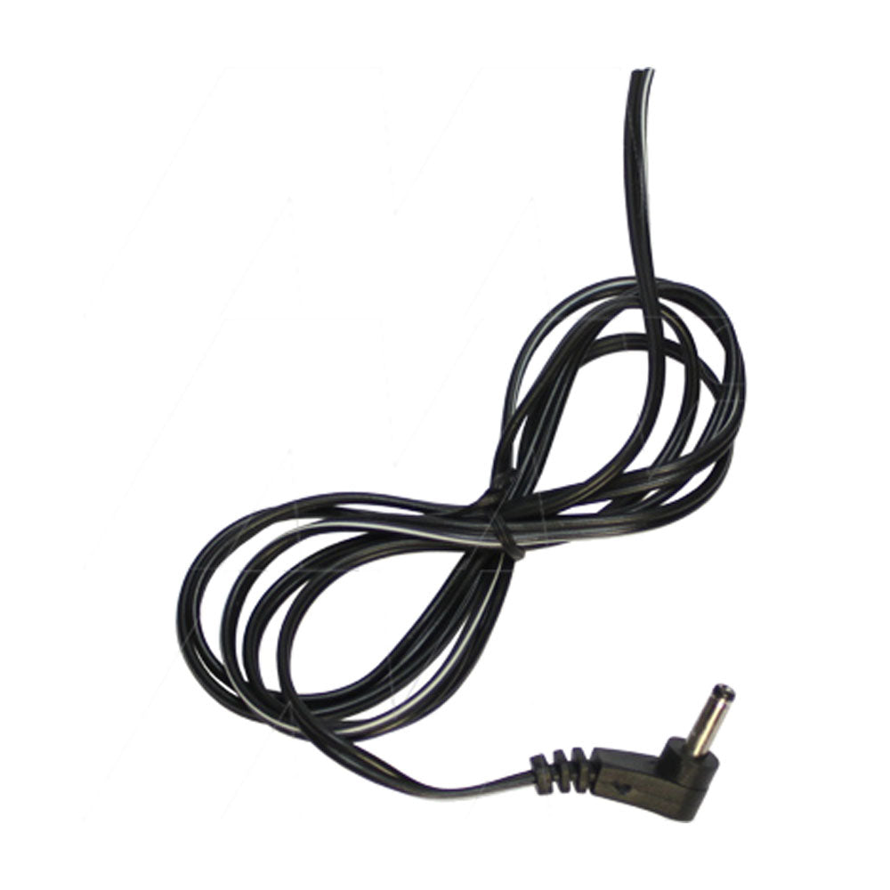 1.3mm ID 3.5mm OD DC plug right angle & 1Mtr Lead (9mm Barrel Short Sh