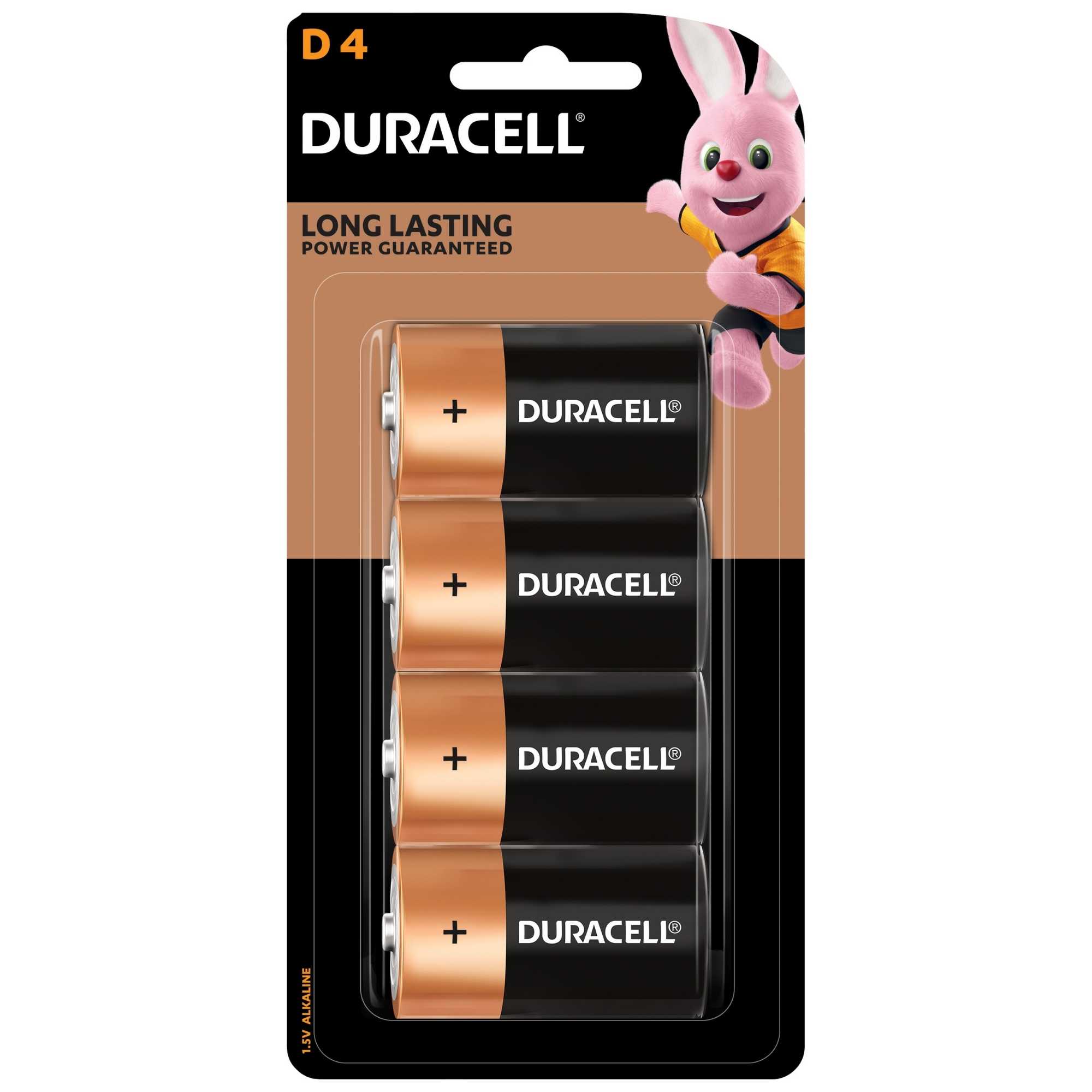 Duracell Coppertop D Alkaline Batteries 4 Pack D4 MN1300