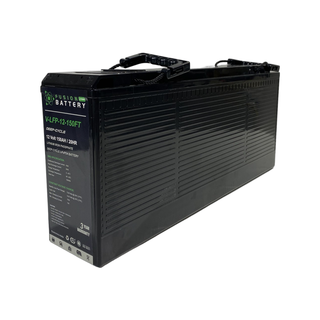 Fusion Lithium Slim line 12V Deep Cycle Battery V-LFP-12-150FT