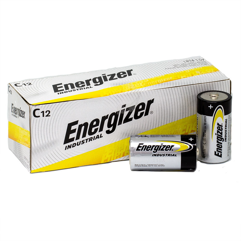 Energizer Industrial C Battery | Bulk Batteries box of 12