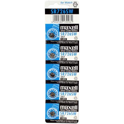 MAXELL SR726SW-397 low drain battery 5pk